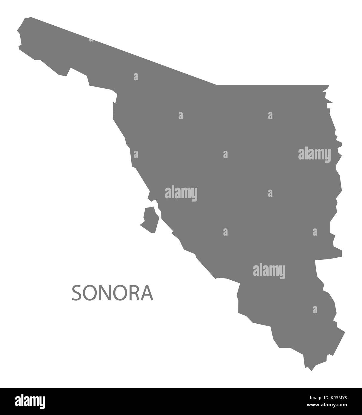 Sonora map Black and White Stock Photos & Images - Alamy