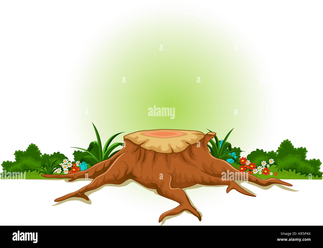 root of tree cartoon Stock Photo - Alamy