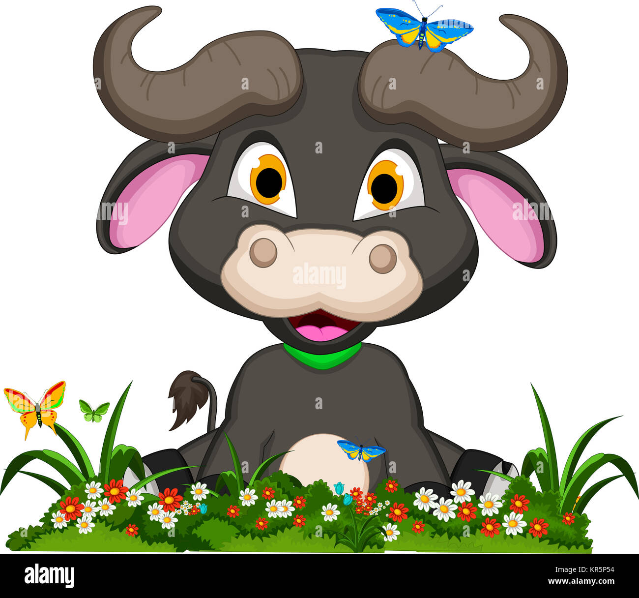 Cartoon buffalo hi-res stock photography and images - Alamy