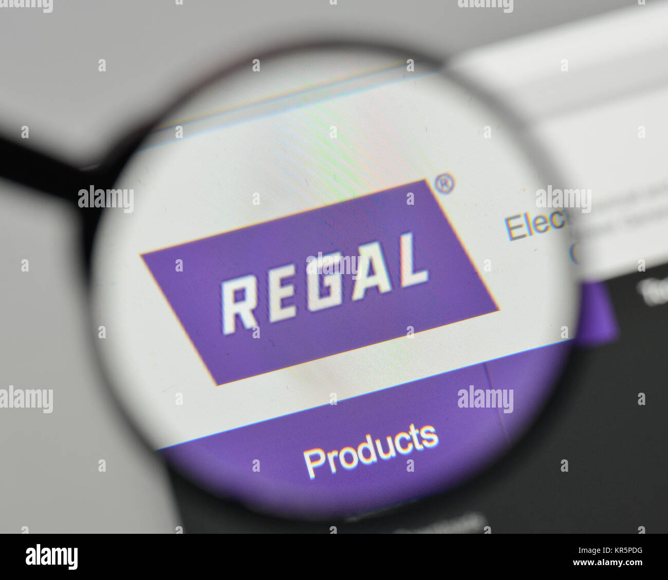 Milan, Italy - November 1, 2017: Regal Beloit logo on the website ...