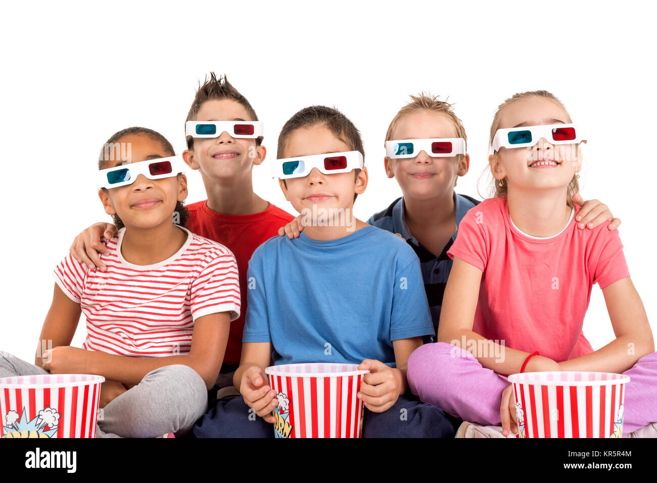 Kids in the movies Stock Photo - Alamy