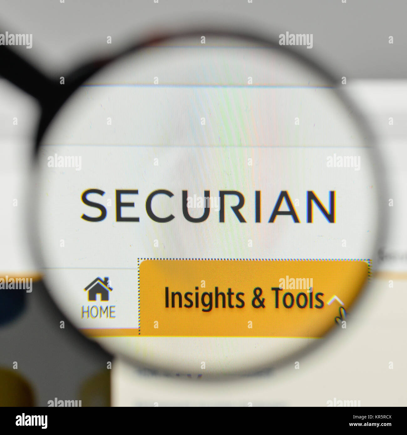 Milan, Italy - November 1, 2017: Securian Financial Group logo on the ...