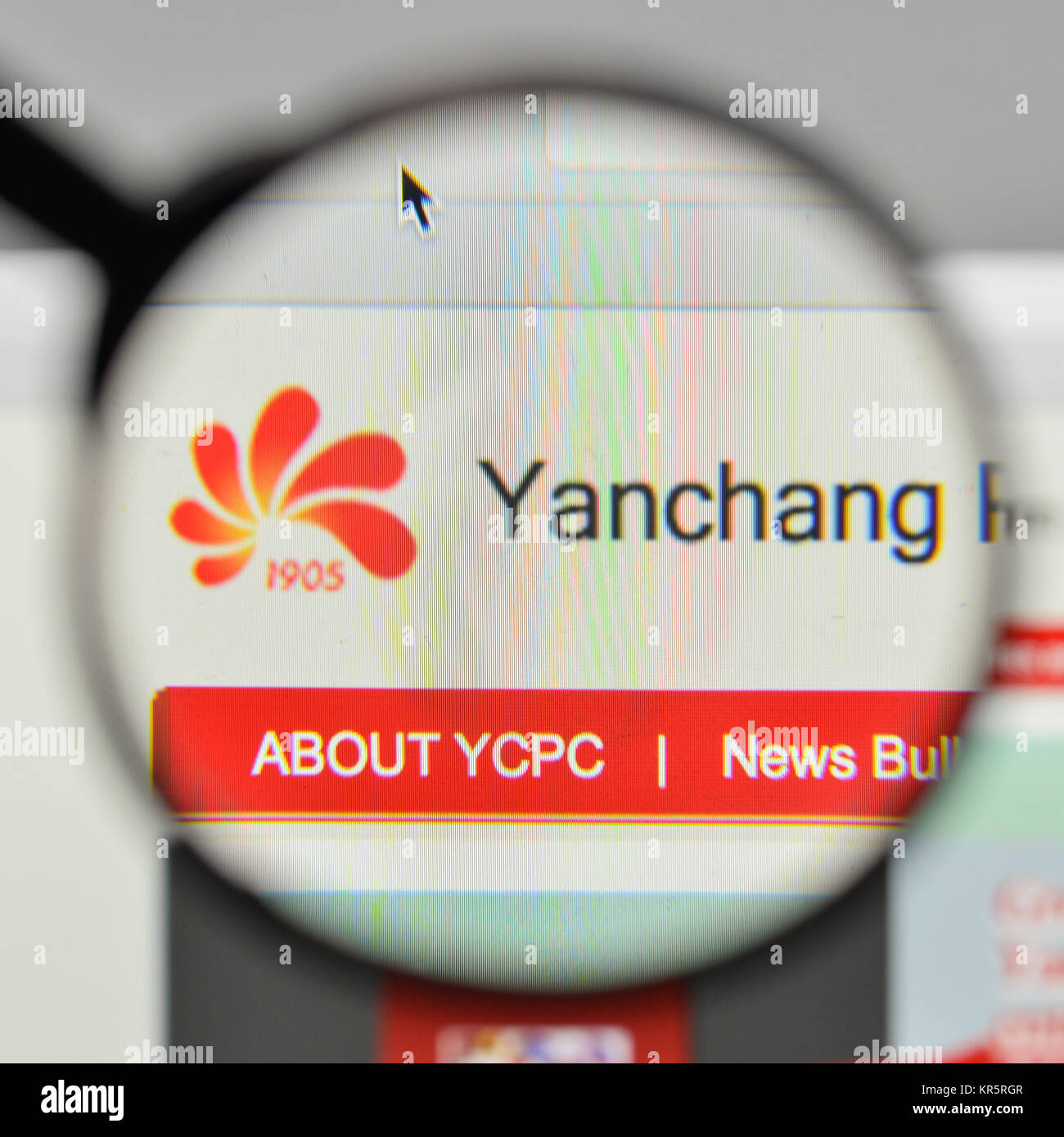 Milan, Italy - November 1, 2017: Shaanxi Yanchang Petroleum logo on the ...