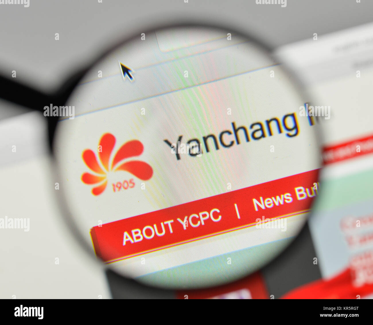 Milan, Italy - November 1, 2017: Shaanxi Yanchang Petroleum logo on the ...