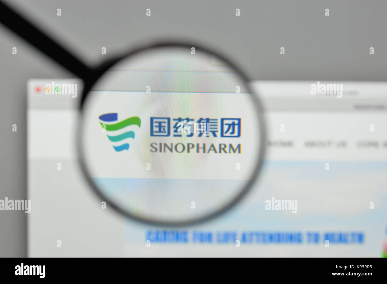 Milan, Italy - November 1, 2017: Sinopharm logo on the website homepage Stock Photo - Alamy