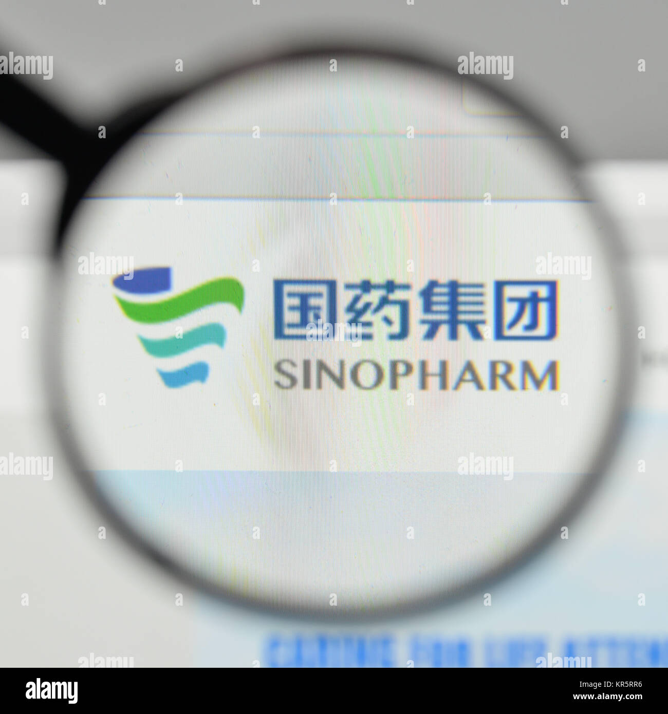 Milan, Italy - November 1, 2017: Sinopharm logo on the website homepage Stock Photo - Alamy