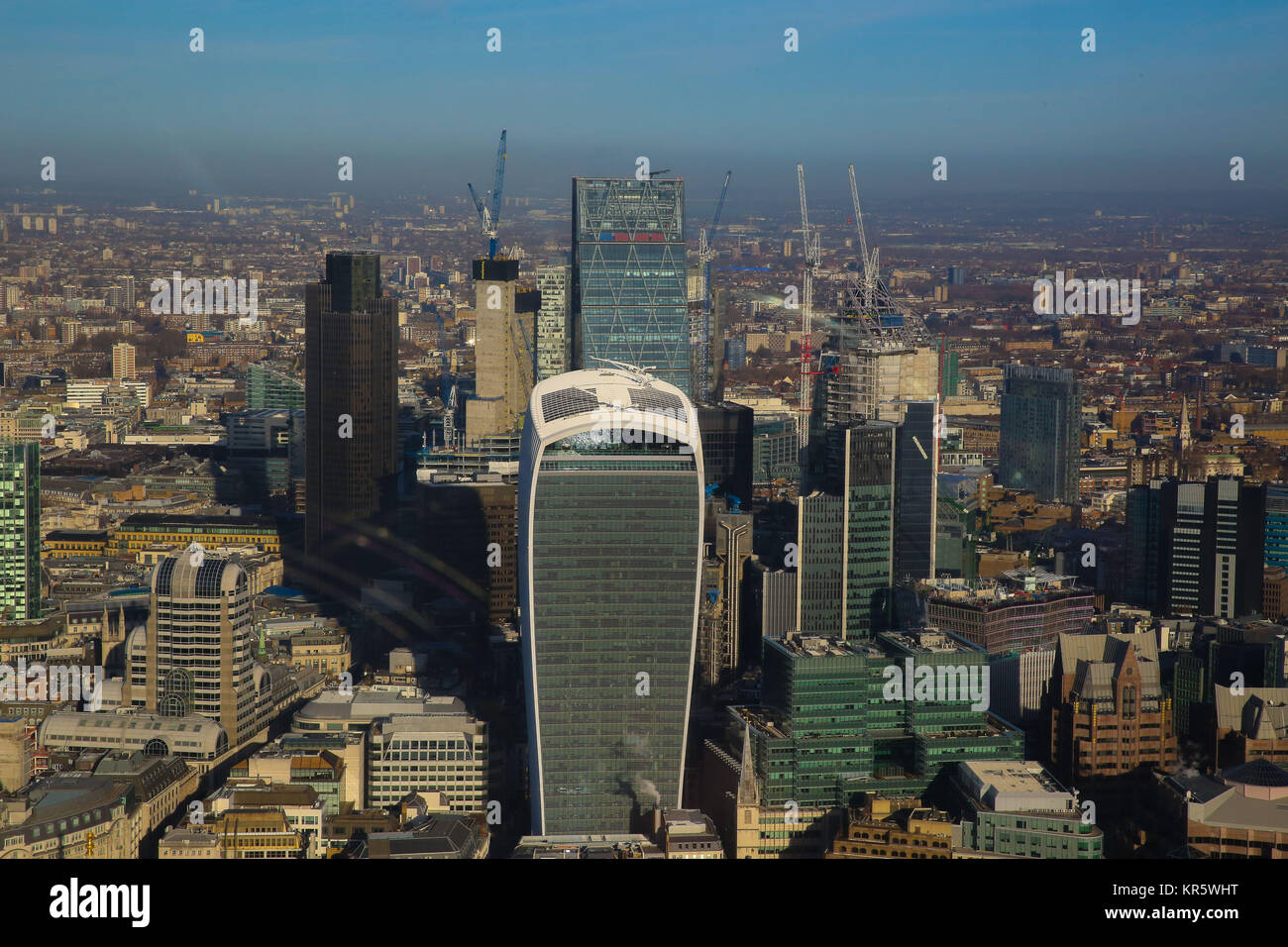 London, UK. 18th Dec, 2017. View of Walkie Talkie building also known ...