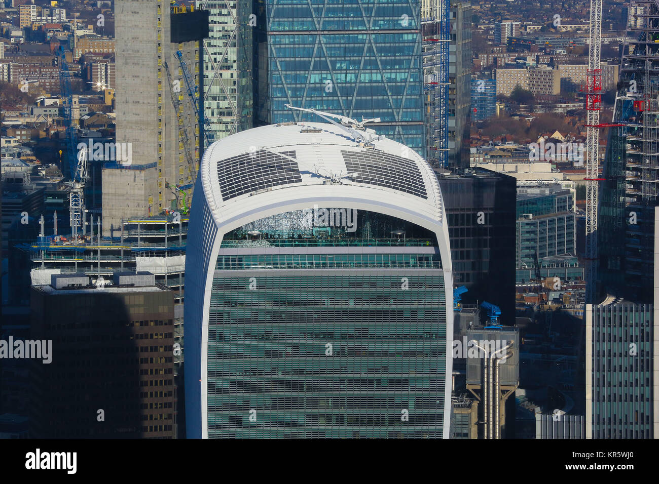 London, UK. 18th Dec, 2017. View of Walkie Talkie building also known ...