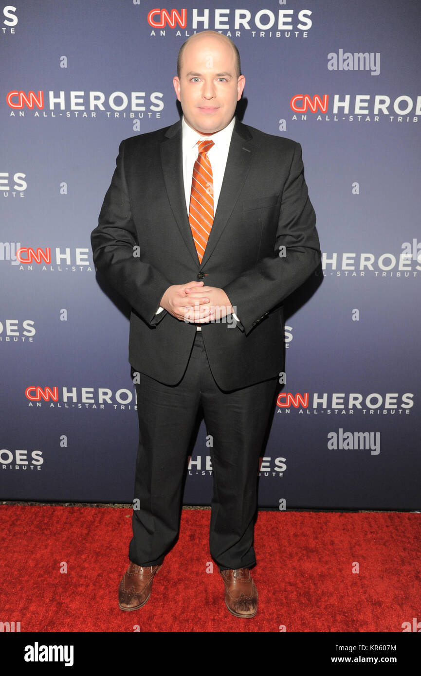 New York, USA. 17th Dec, 2017. Correspondent Brian Stelter attends CNN ...