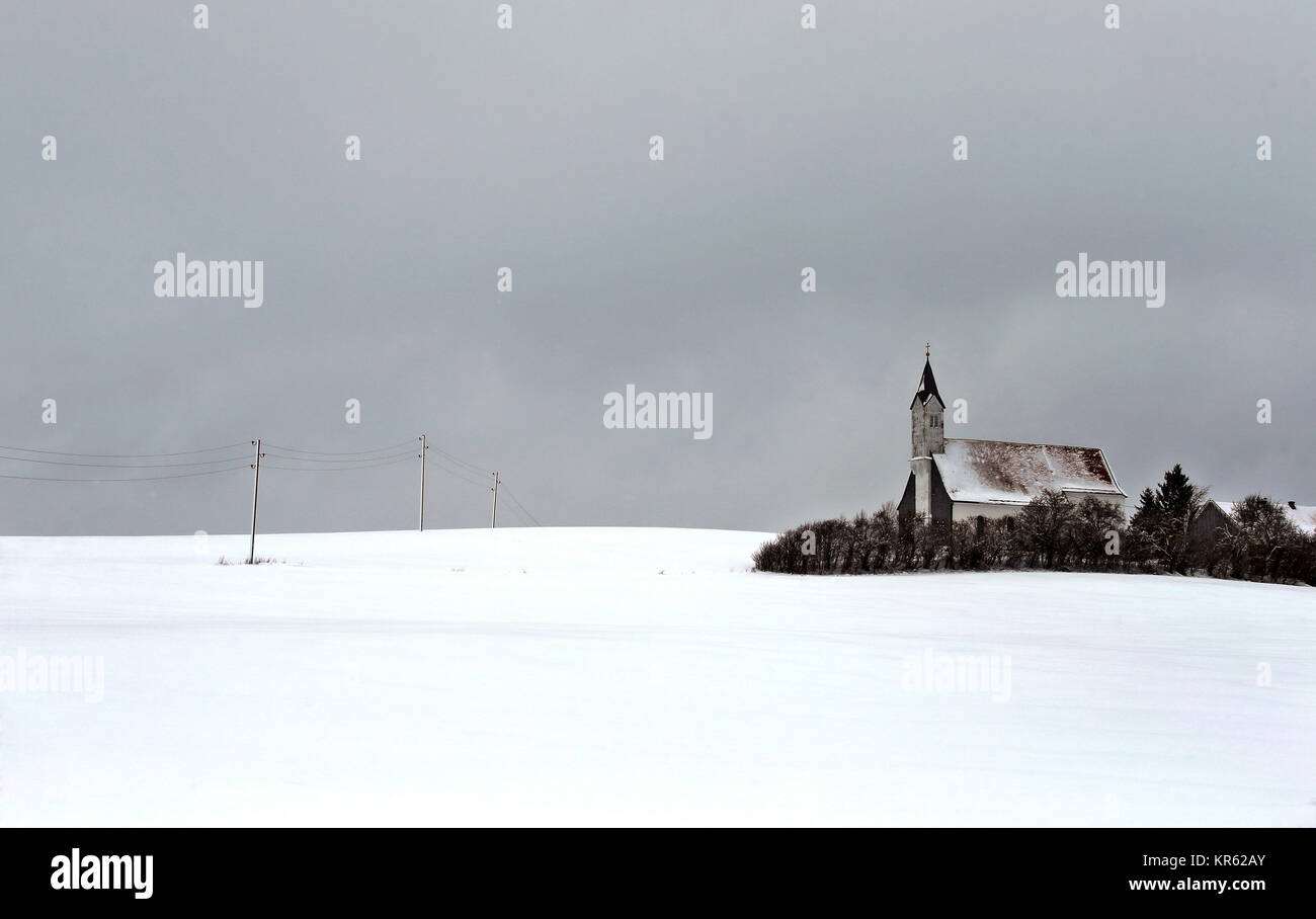 Aitrang, Germany. 17th Dec, 2017. The pilgrimage church Saint Alban ...