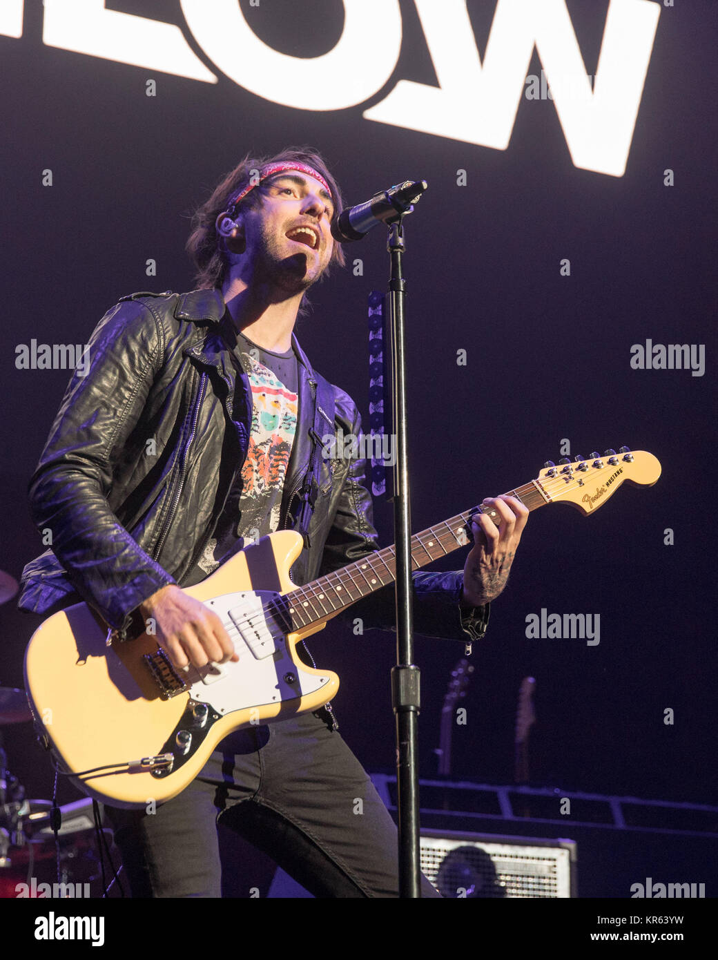 Tampa, Florida, USA. 16th Dec, 2017. ALEX GASKARTH of All Time Low ...