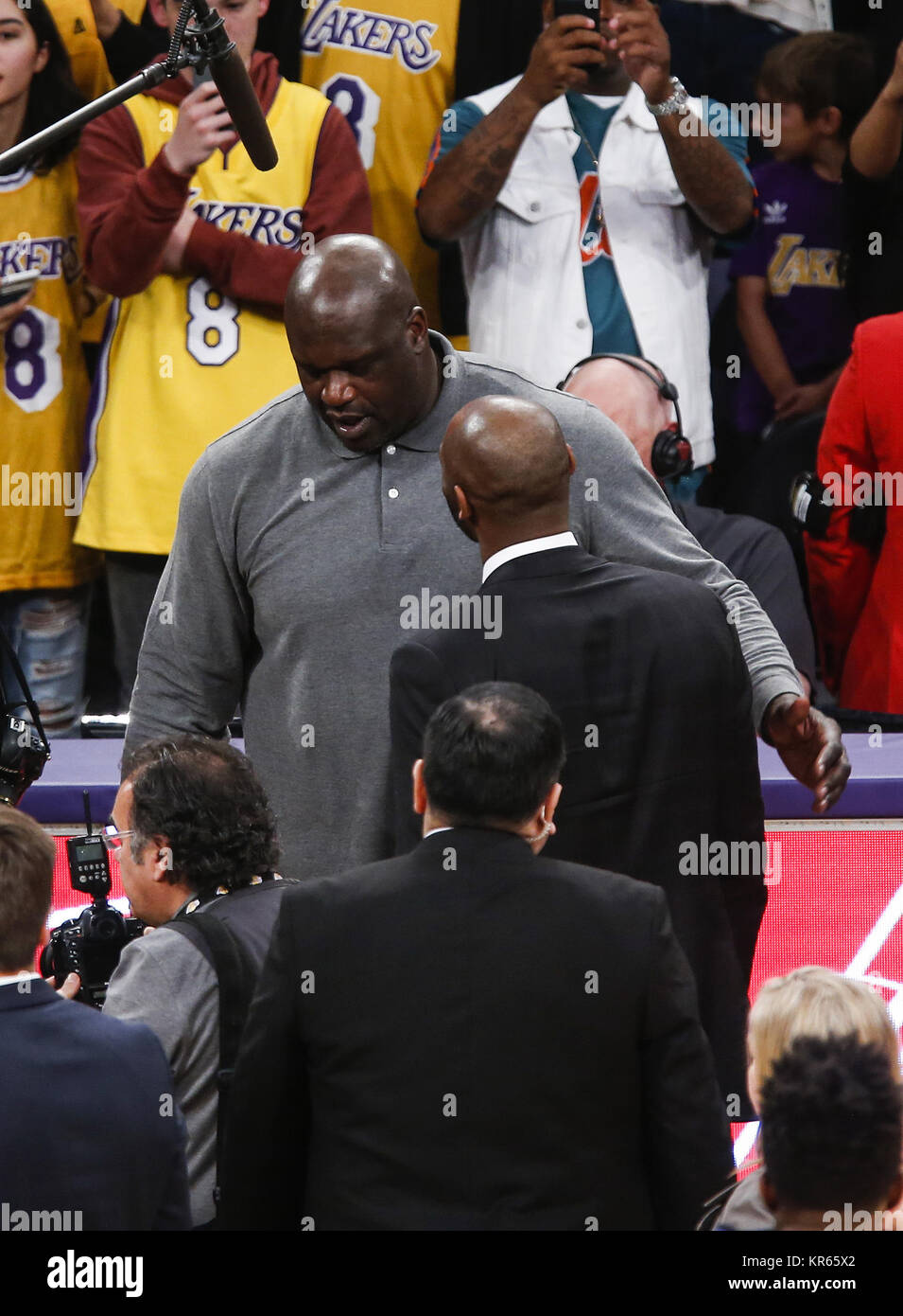 Los Angeles, California, USA. 18th Dec, 2017. Shaquille O'Neal and Kobe ...