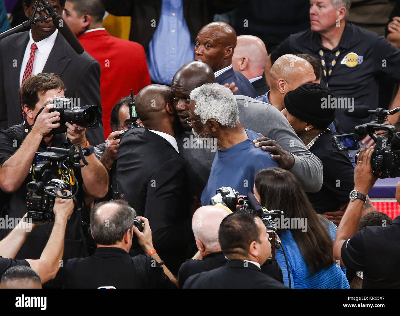 Los Angeles, California, USA. 18th Dec, 2017. Bill Russell, Shaquille O ...