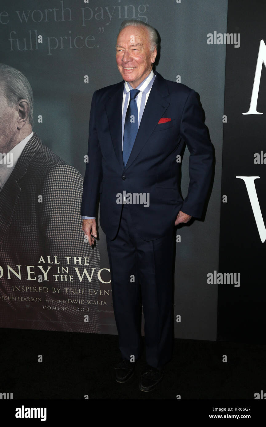 Beverly Hills, Ca. 18th Dec, 2017. Christopher Plummer, at Premiere Of ...