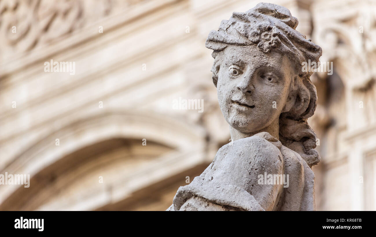 Sicilian Baroque statue Stock Photo - Alamy