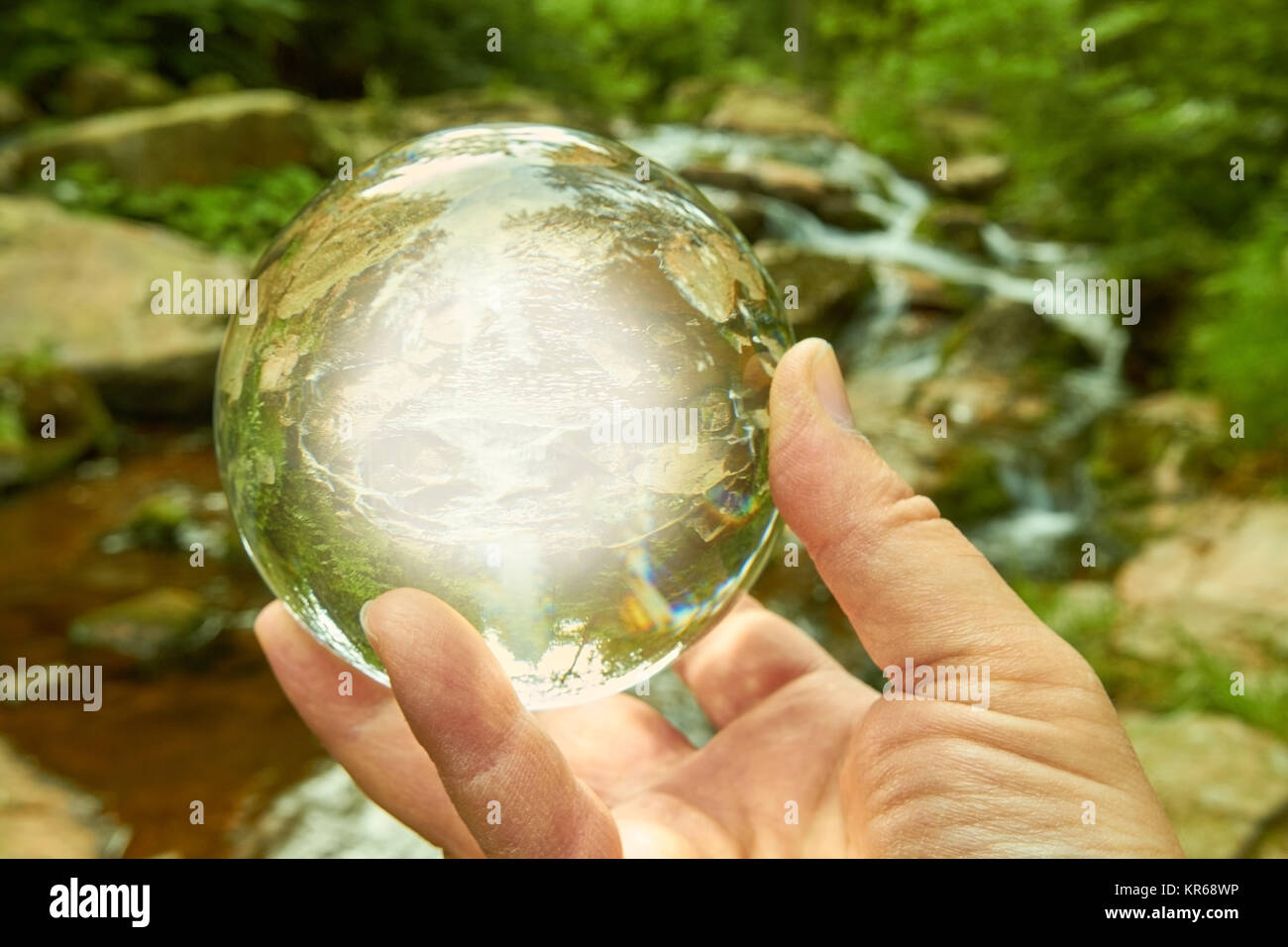 Future magic glass ball sorcery hi-res stock photography and images - Alamy