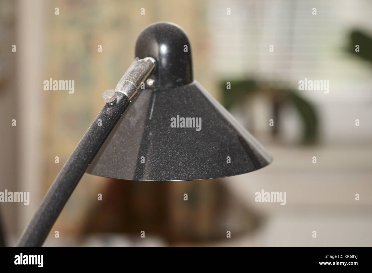 Desk lamp covered with dust Stock Photo - Alamy