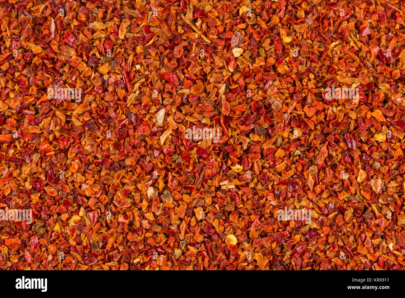 Closeup top view red chili powder hi-res stock photography and images ...