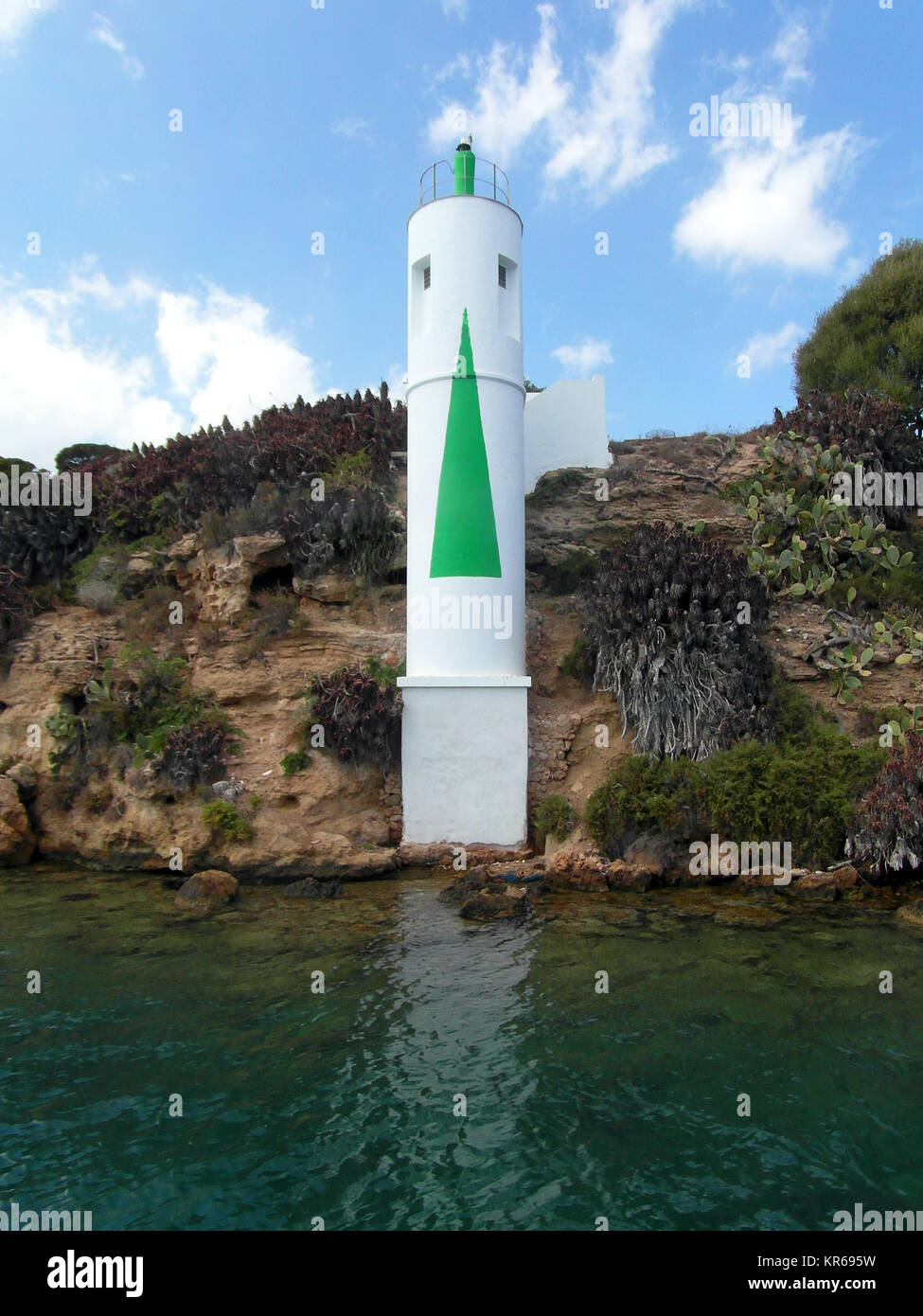 sea sign in the port of mahon Stock Photo - Alamy