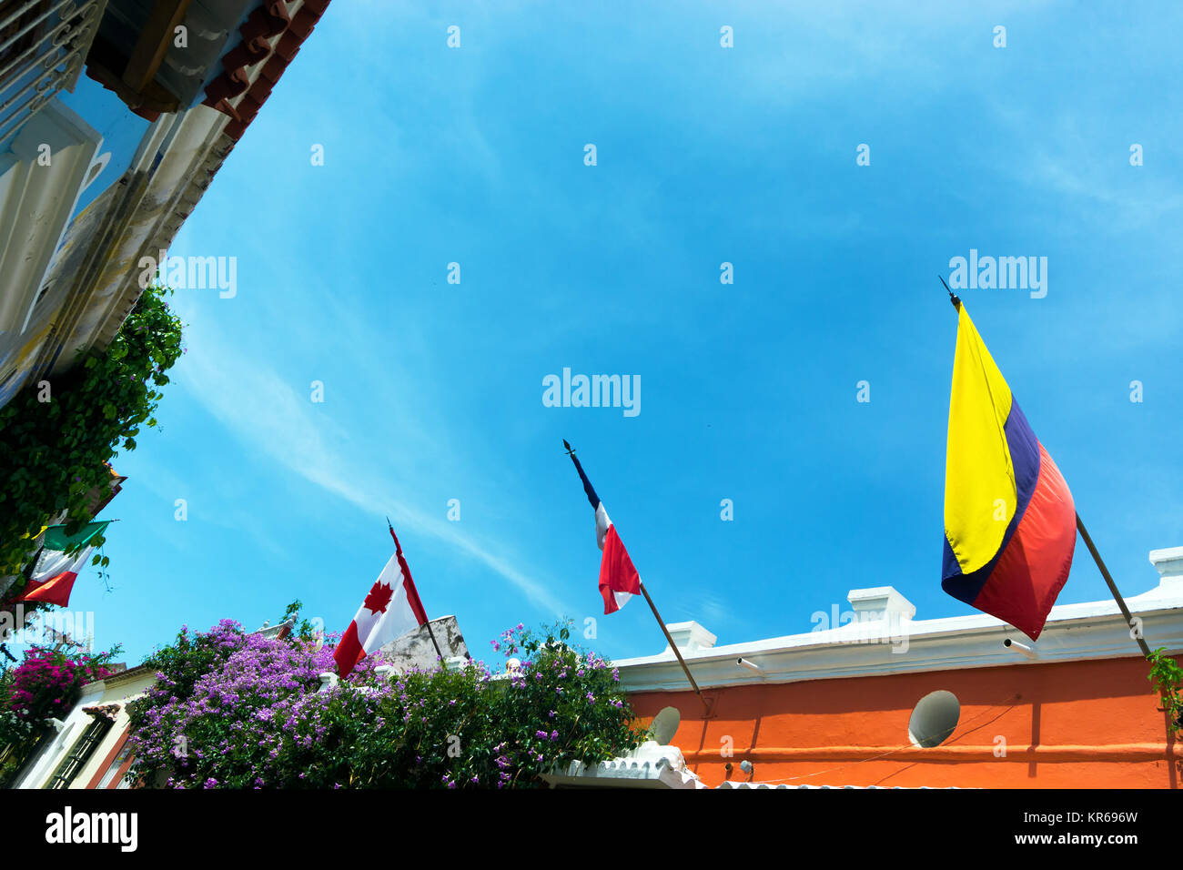 Rows of Flags Stock Photo - Alamy