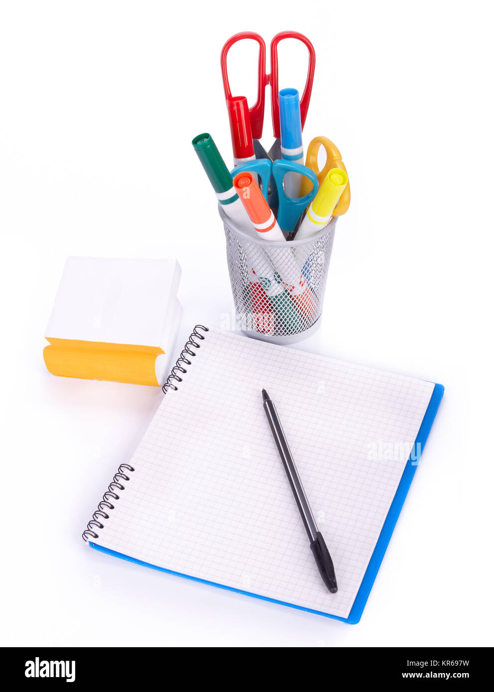 Various office stationery Stock Photo - Alamy