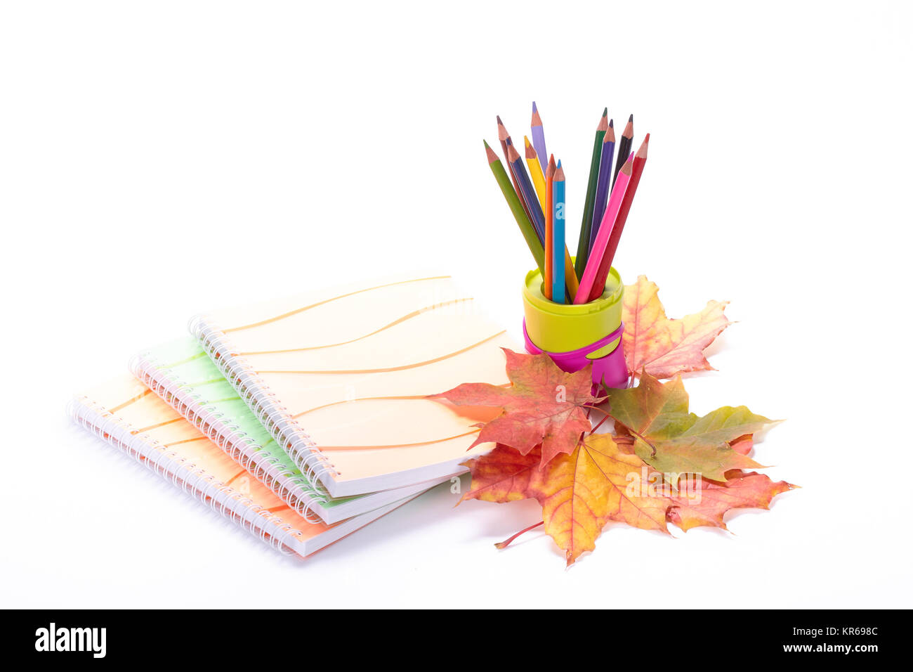 Sheet paper autumn leaves Cut Out Stock Images & Pictures - Alamy