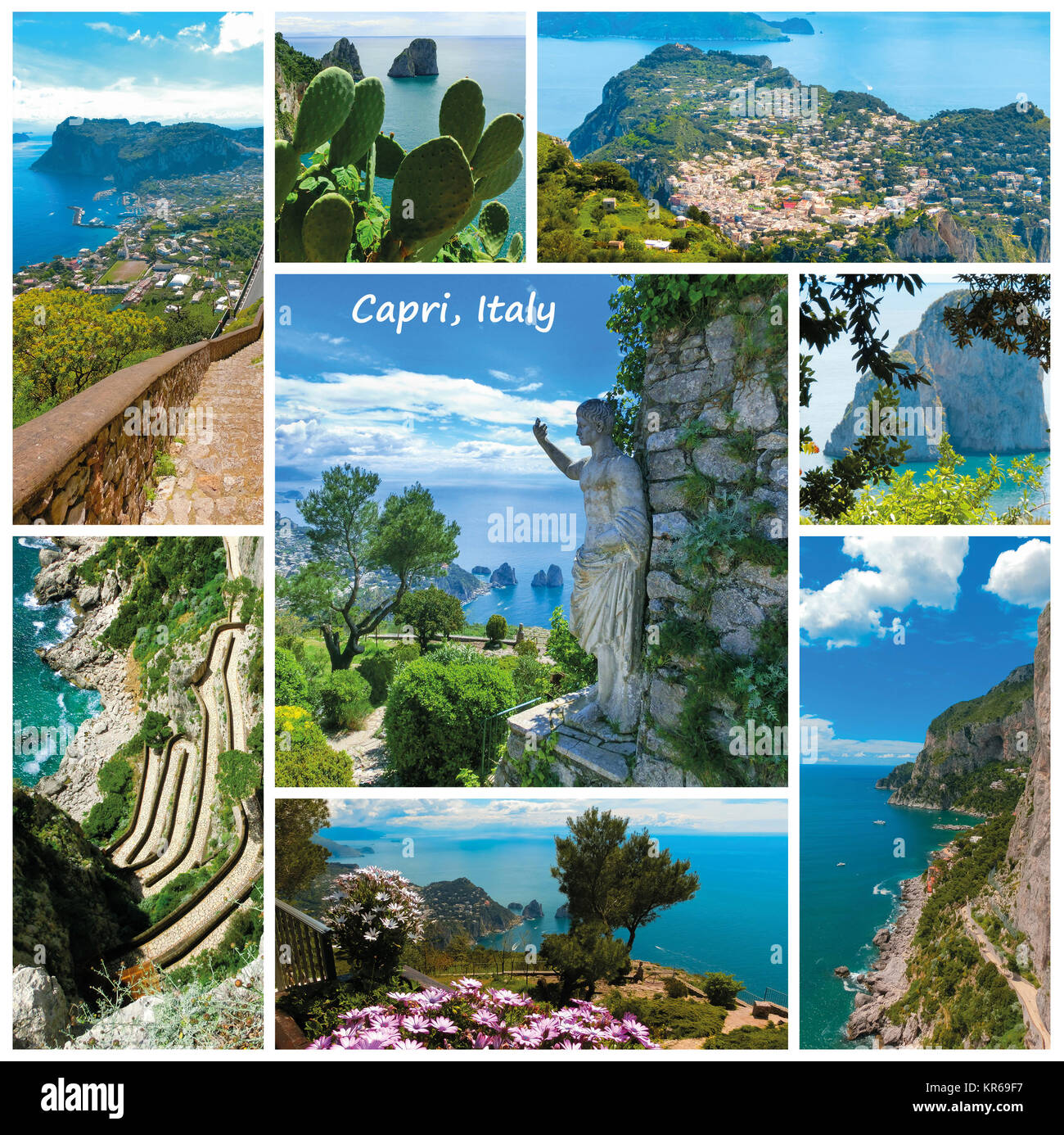 Capri, beautiful and famous island in the Mediterranean Sea Coast ...