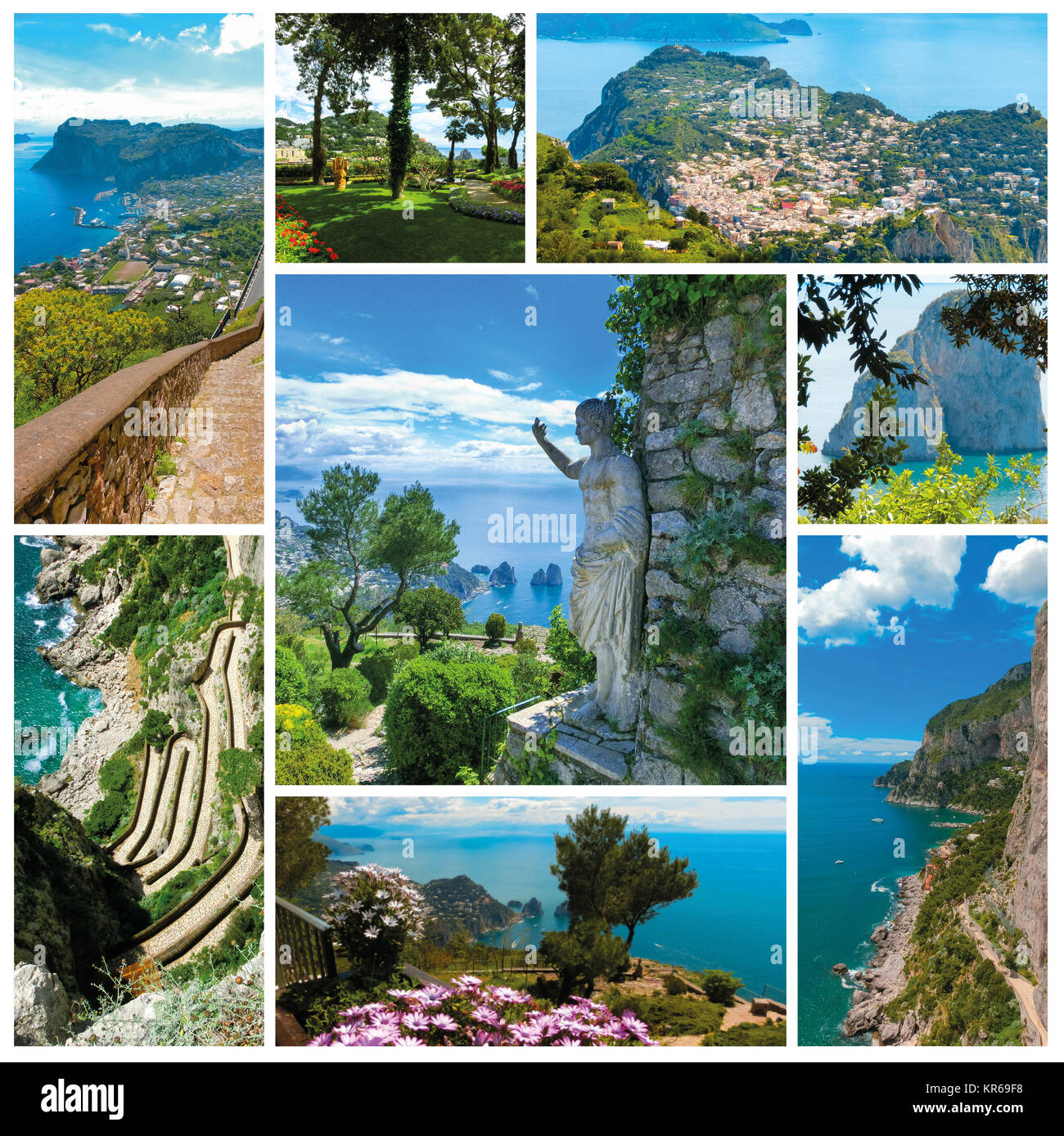 Capri, beautiful and famous island in the Mediterranean Sea Coast ...