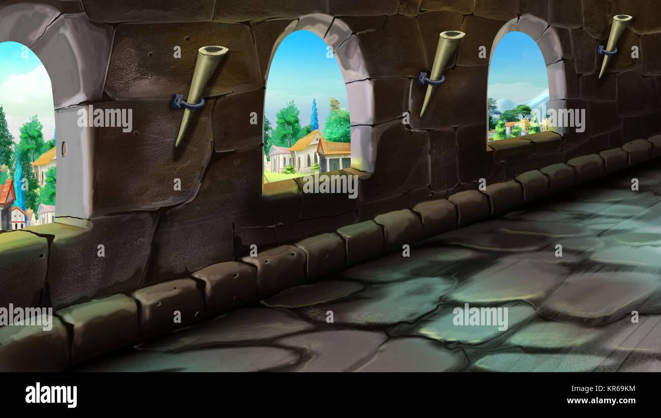 Cartoon castle interior hi-res stock photography and images - Alamy