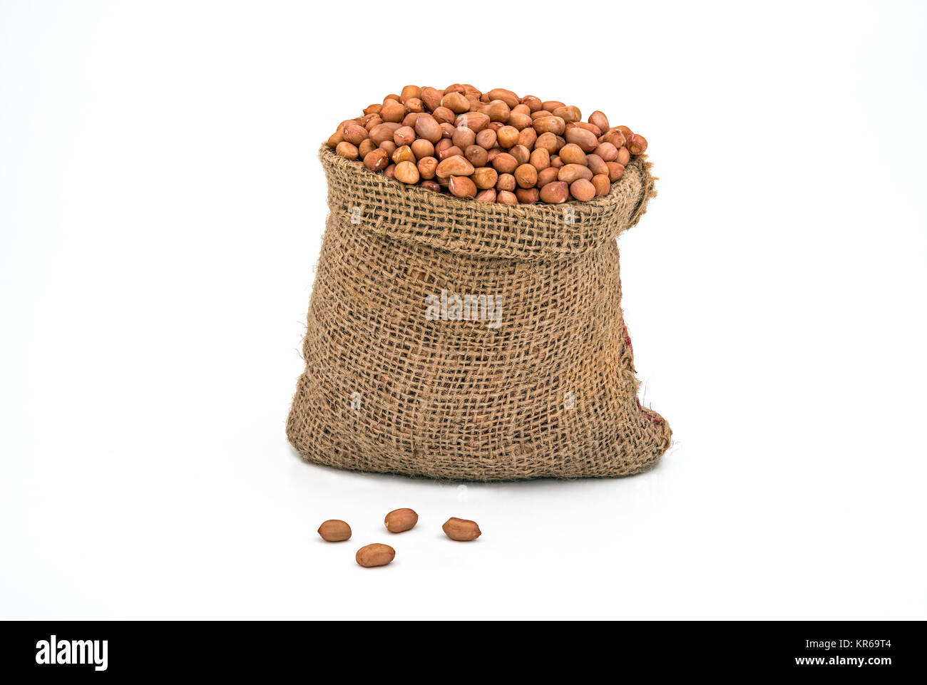 Bag full of peanuts Stock Photo - Alamy