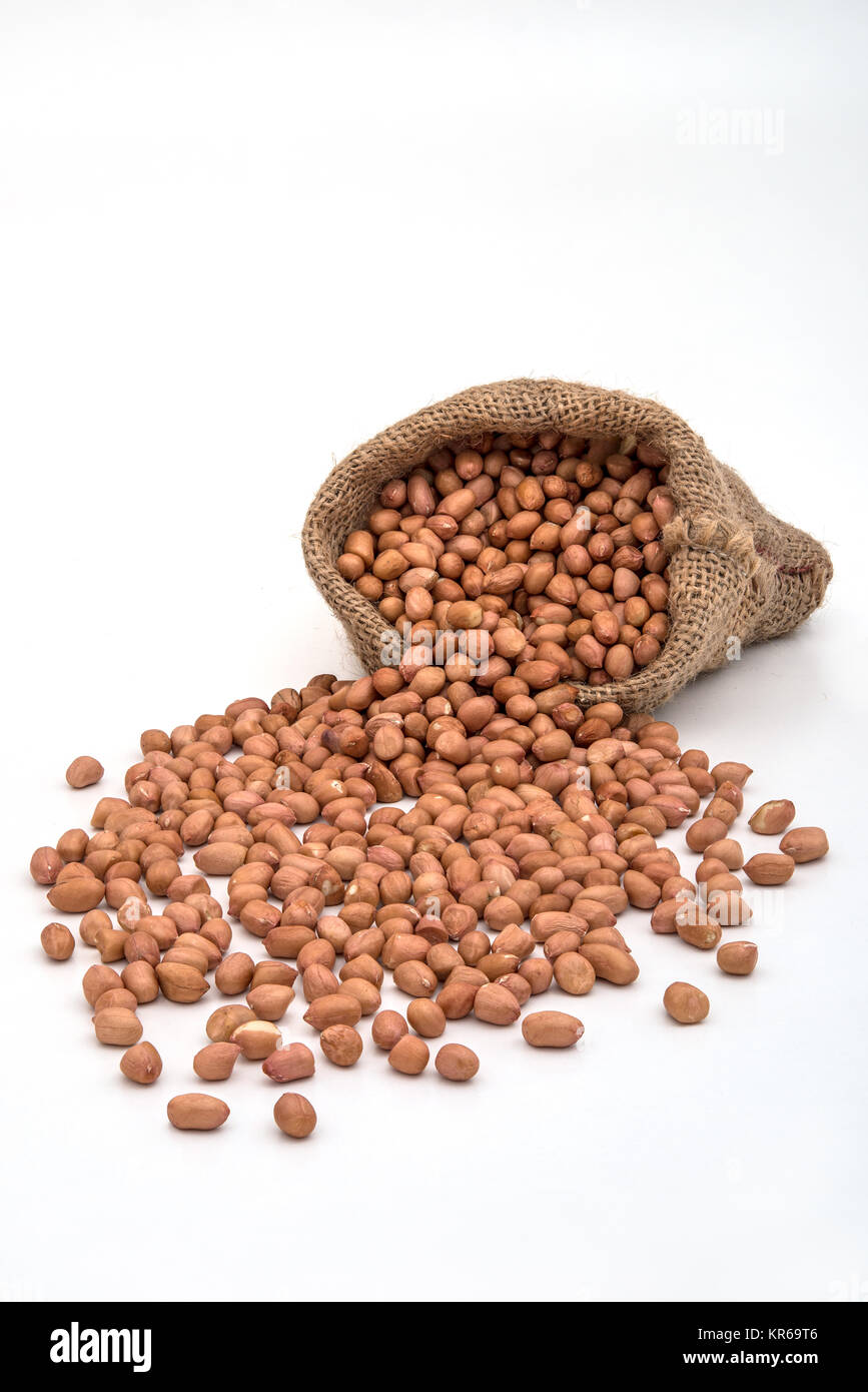 Bag full of peanuts Stock Photo - Alamy