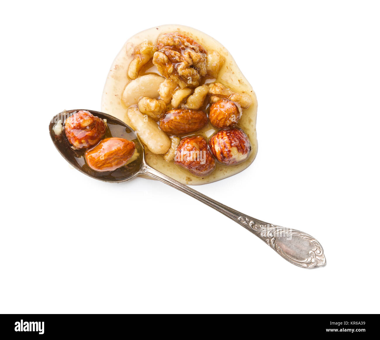Honey and nuts Stock Photo - Alamy
