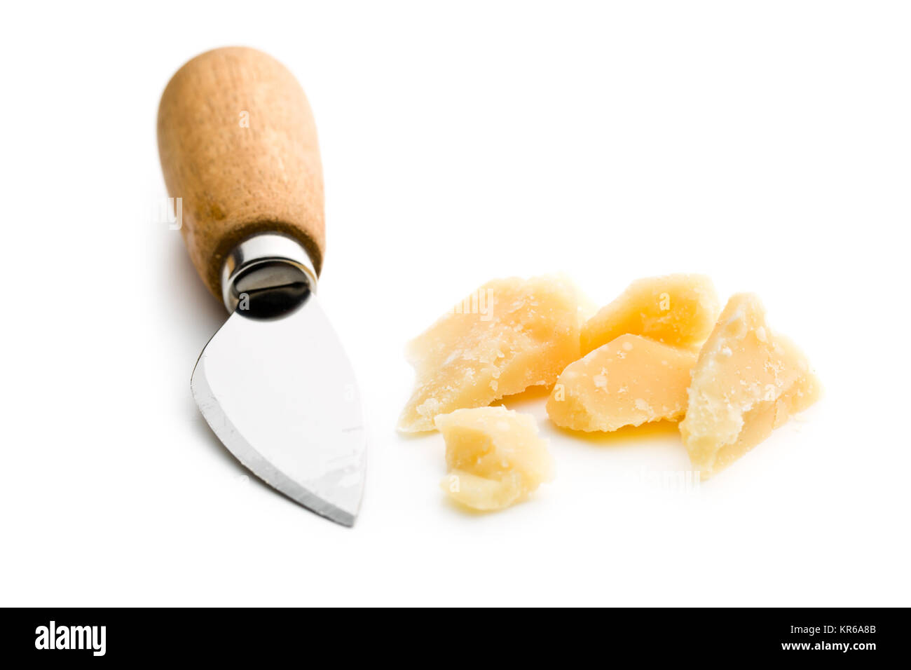 Sliced hard italian cheese Cut Out Stock Images & Pictures - Alamy