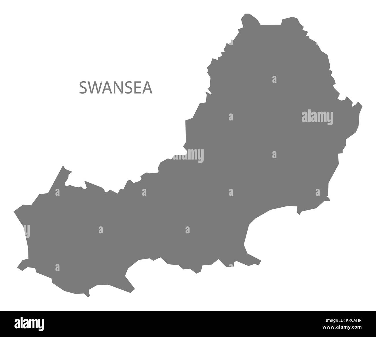 Map of swansea hi-res stock photography and images - Alamy