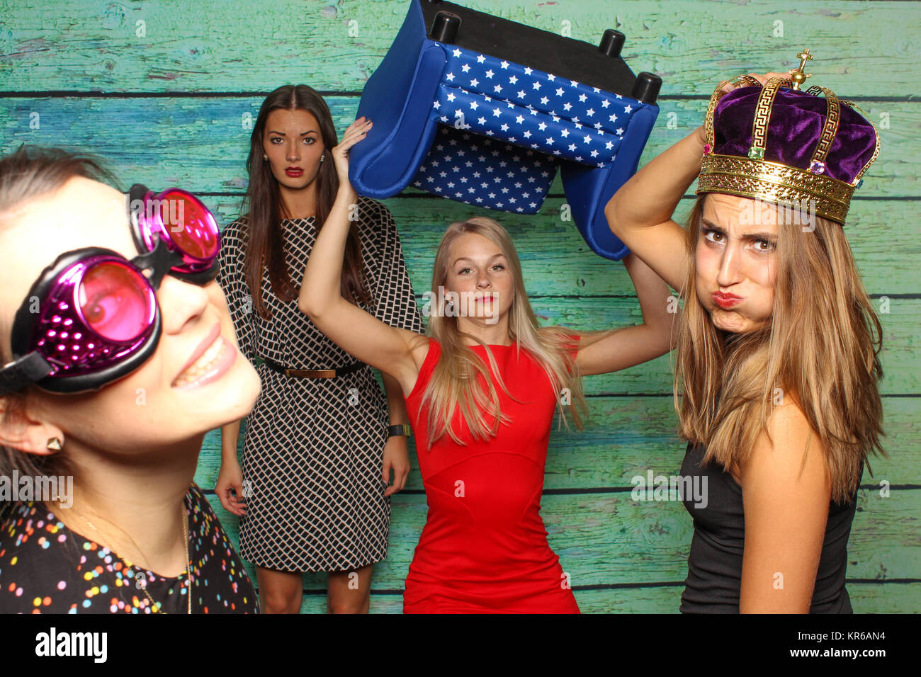 zickenkrieg before fotobox - party with photo booth Stock Photo - Alamy