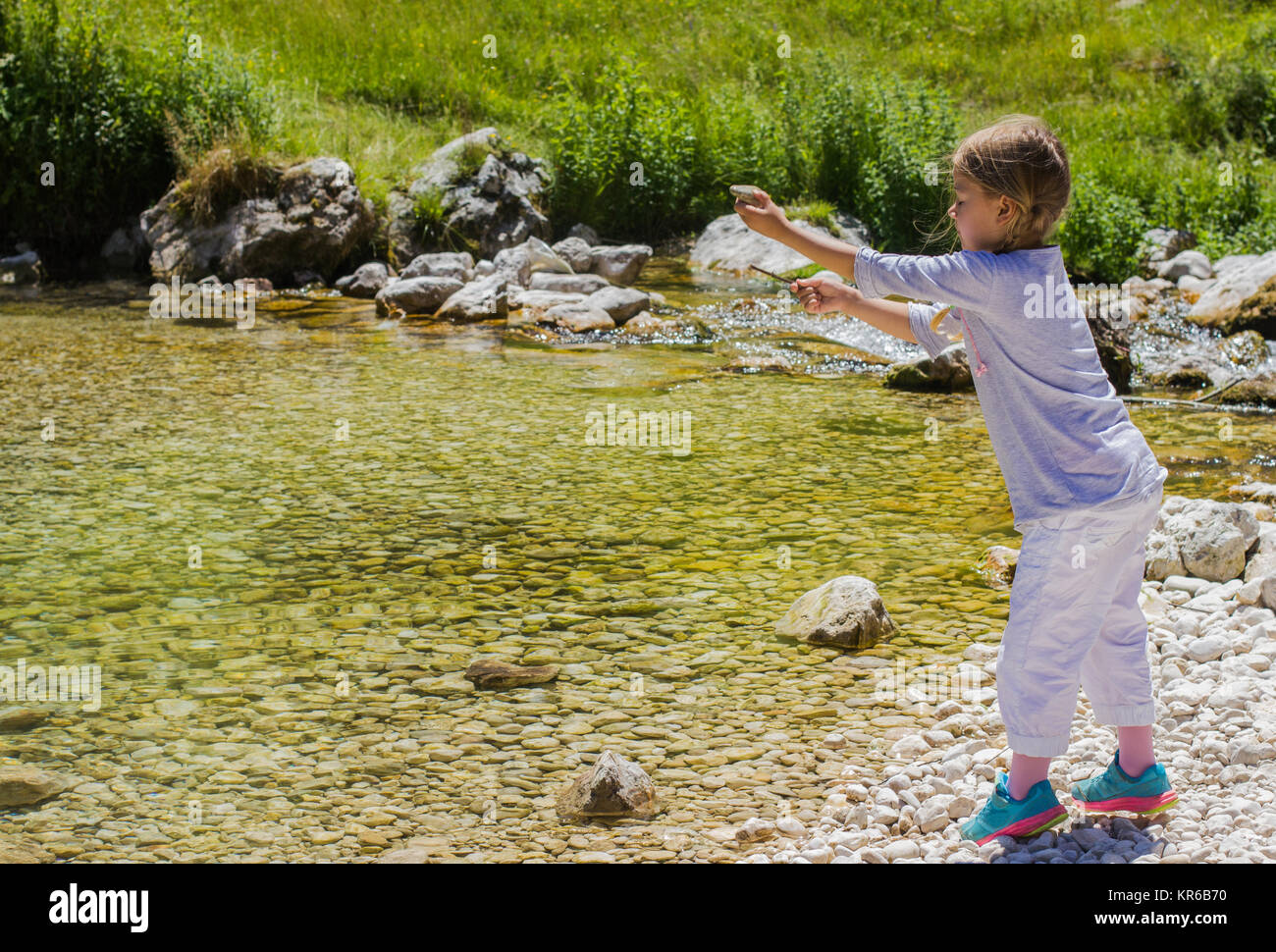 Childhood in Nature Stock Photo - Alamy