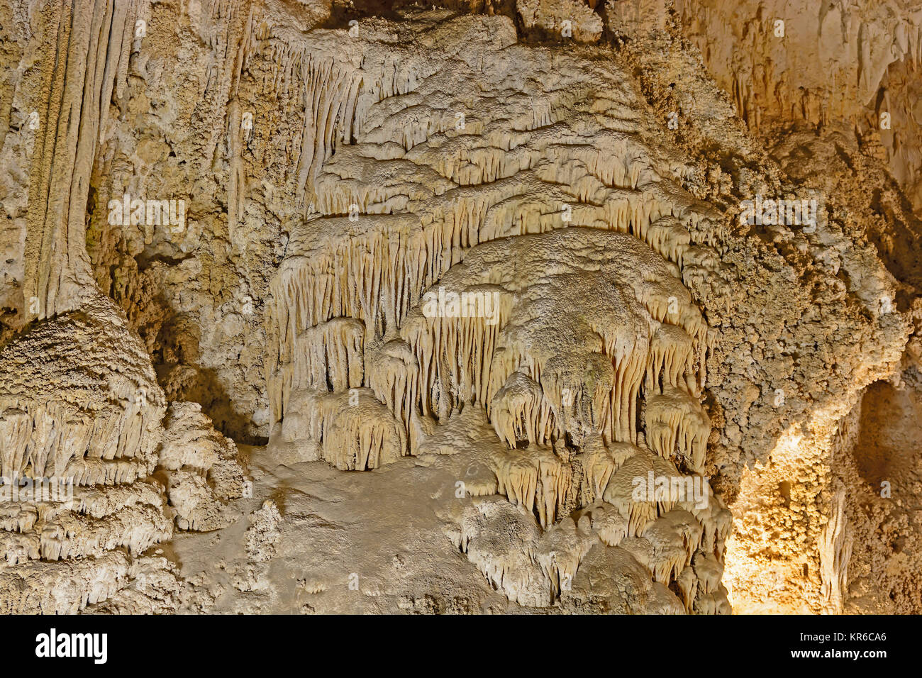 Flowstone Stalagmites in a Subterranean Cave Stock Photo - Alamy