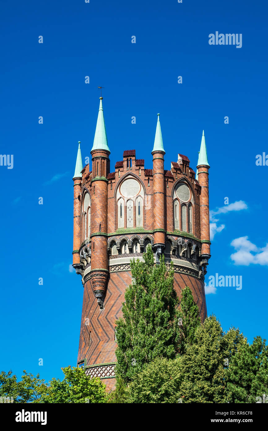 water tower in the city of rostock Stock Photo - Alamy