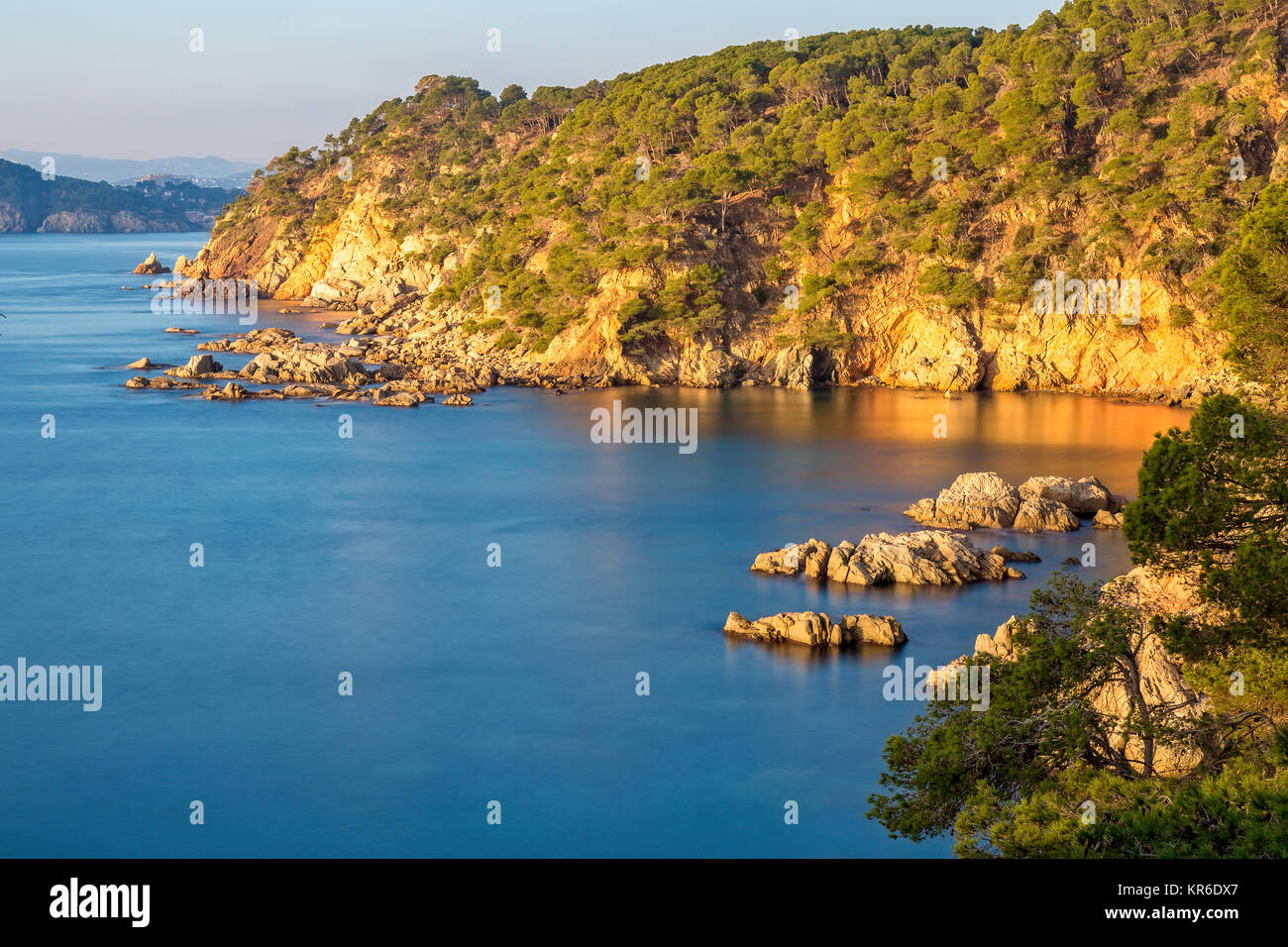 Nice landscape of the Spanish coastal in Costa Brava Stock Photo - Alamy
