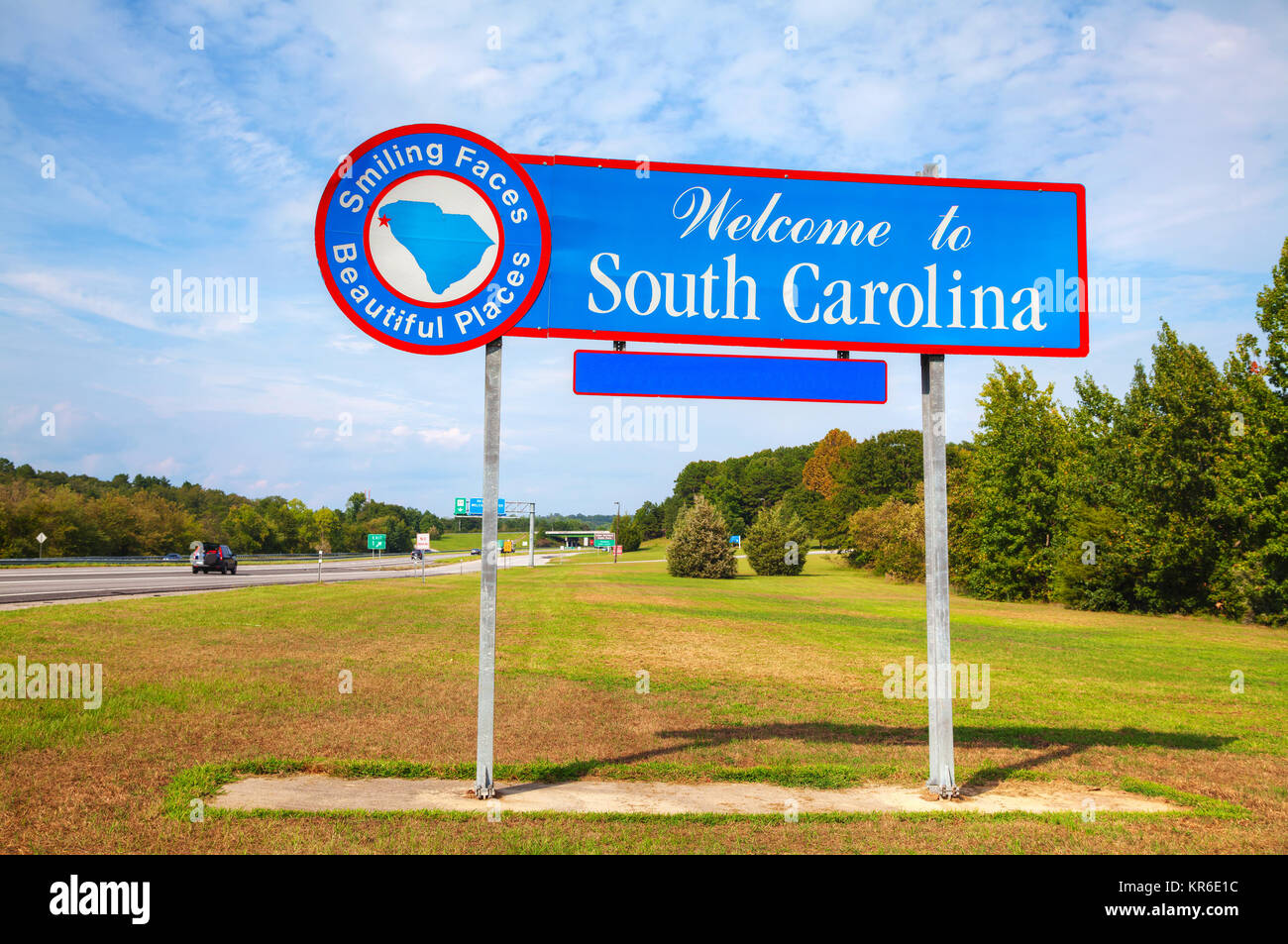 Welcome to South Carolina sign Stock Photo - Alamy