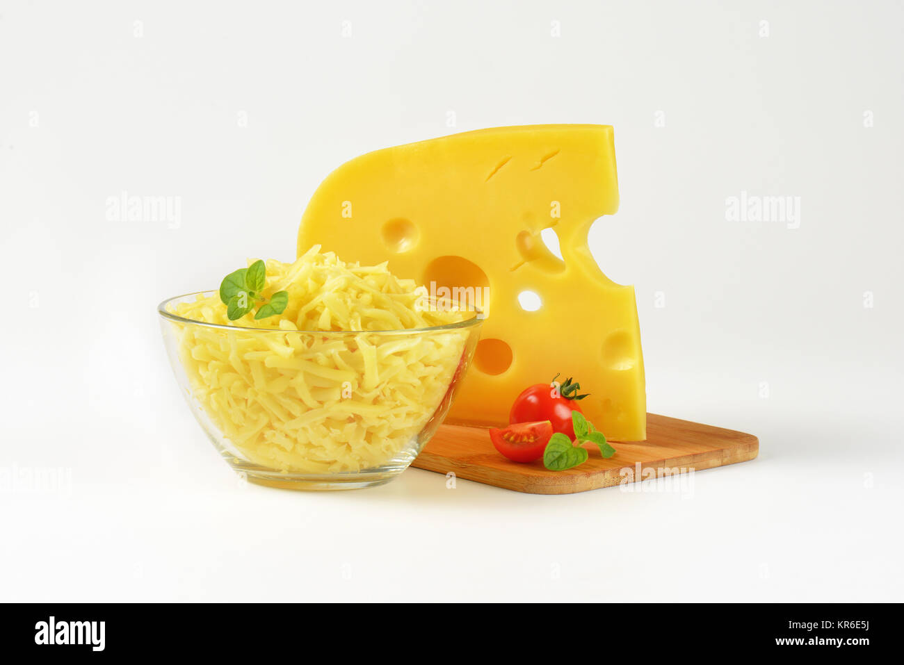 Swiss style cheese Stock Photo - Alamy