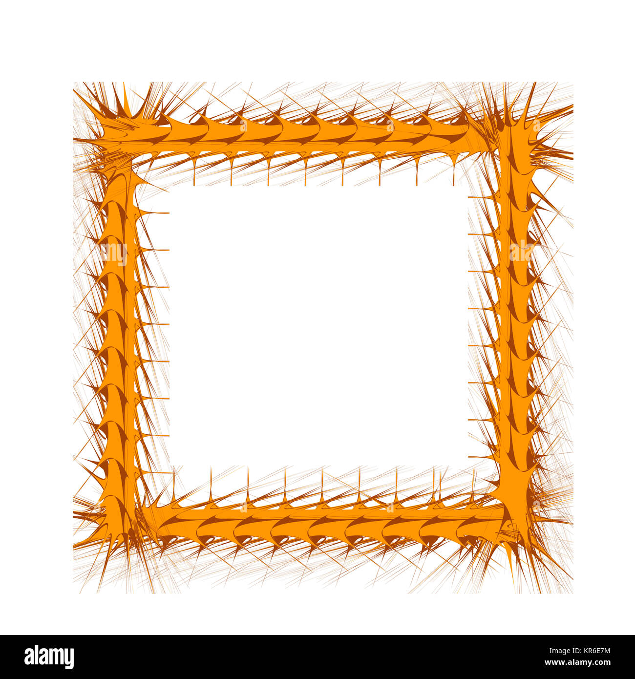 Decorative Yellow Frame Stock Photo - Alamy