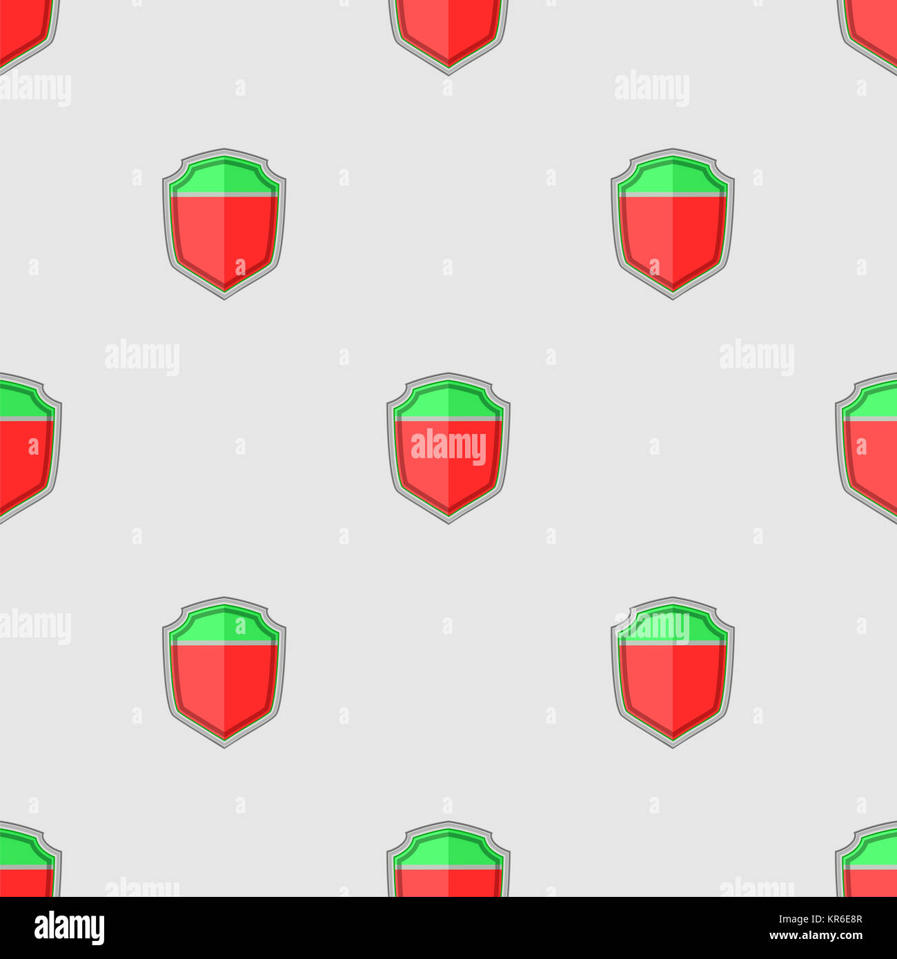 Colored Shield Seamless Pattern Stock Photo - Alamy