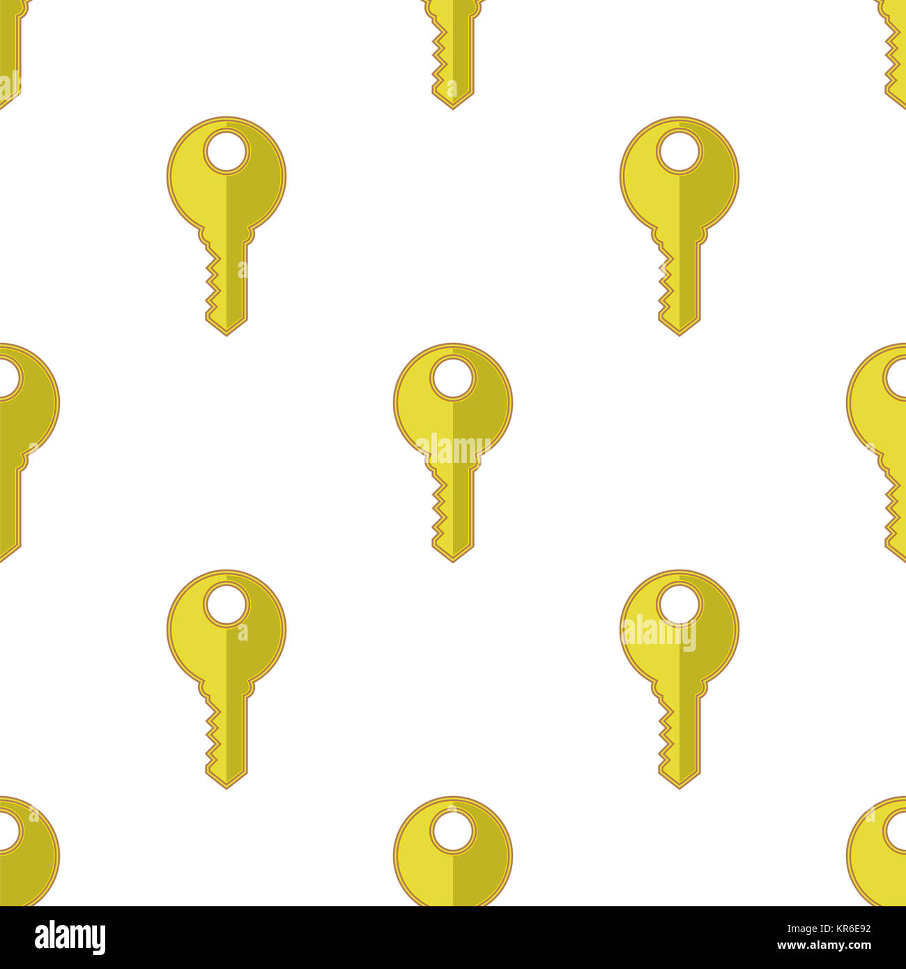 Yellow Keys Seamless Pattern Stock Photo - Alamy