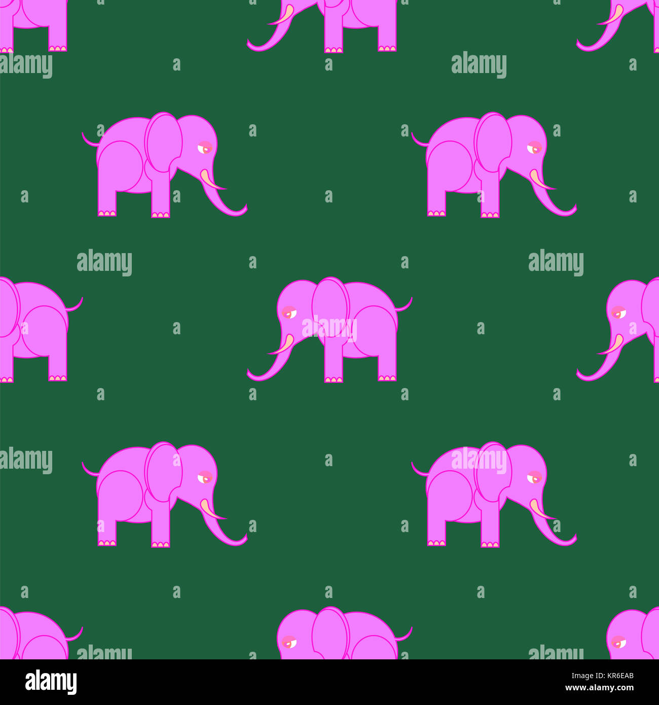 Pink Elephant Seamless Pattern Stock Photo - Alamy