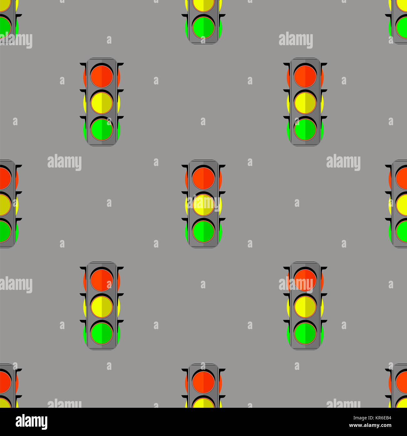 Traffic Light Seamless Pattern Stock Photo - Alamy
