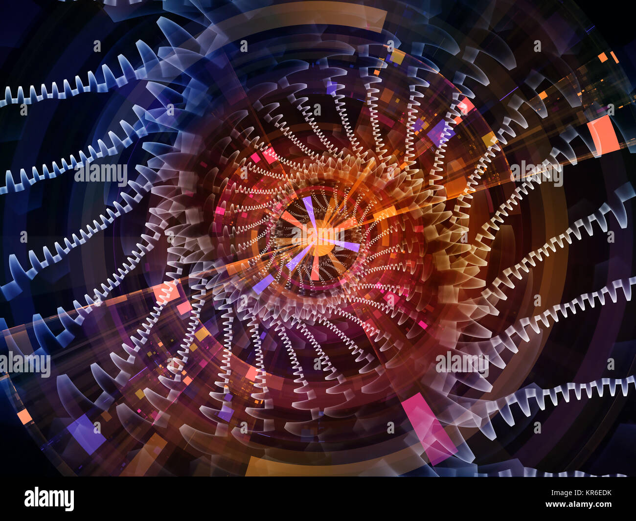 Virtual Central Processing Stock Photo - Alamy