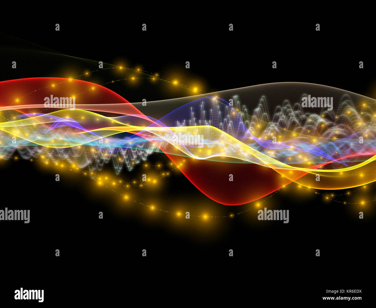 Virtualization of Wave Stock Photo - Alamy