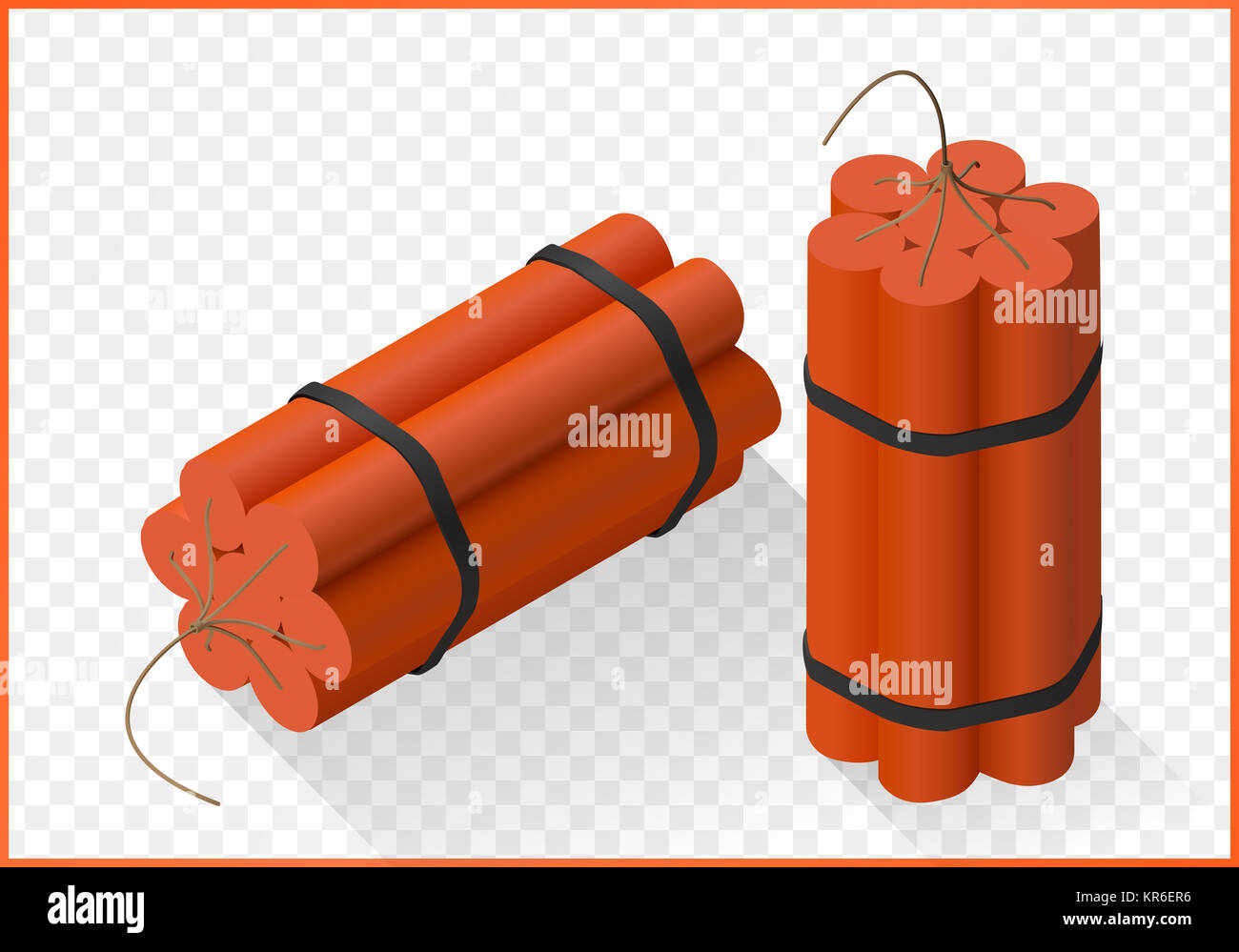 Dynamite bomb isometric flat Stock Photo - Alamy