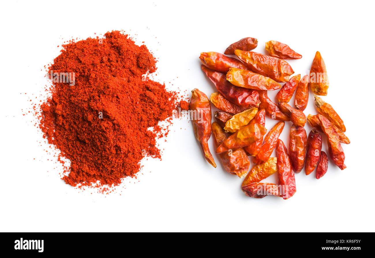 Chili pepper powdered pepper Cut Out Stock Images & Pictures - Alamy